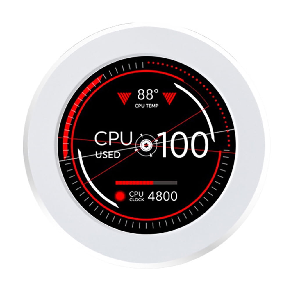 Yucurem 2.1inch Display Screen AIDA64 Round LCD Monitor for Water ...