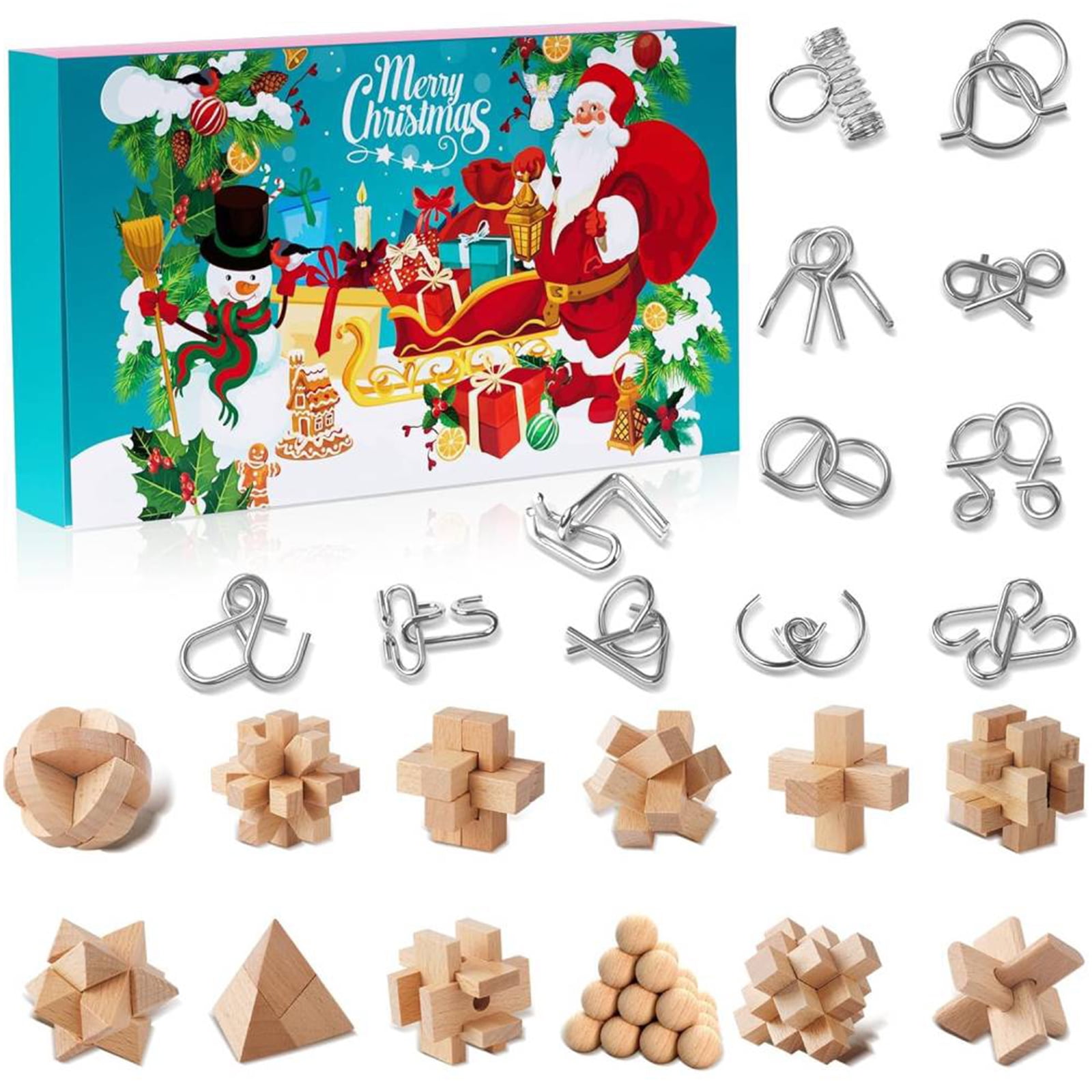 Yucurem 2025 Brain Teaser Advent Calendar for Teenagers & Adults, 24 ...