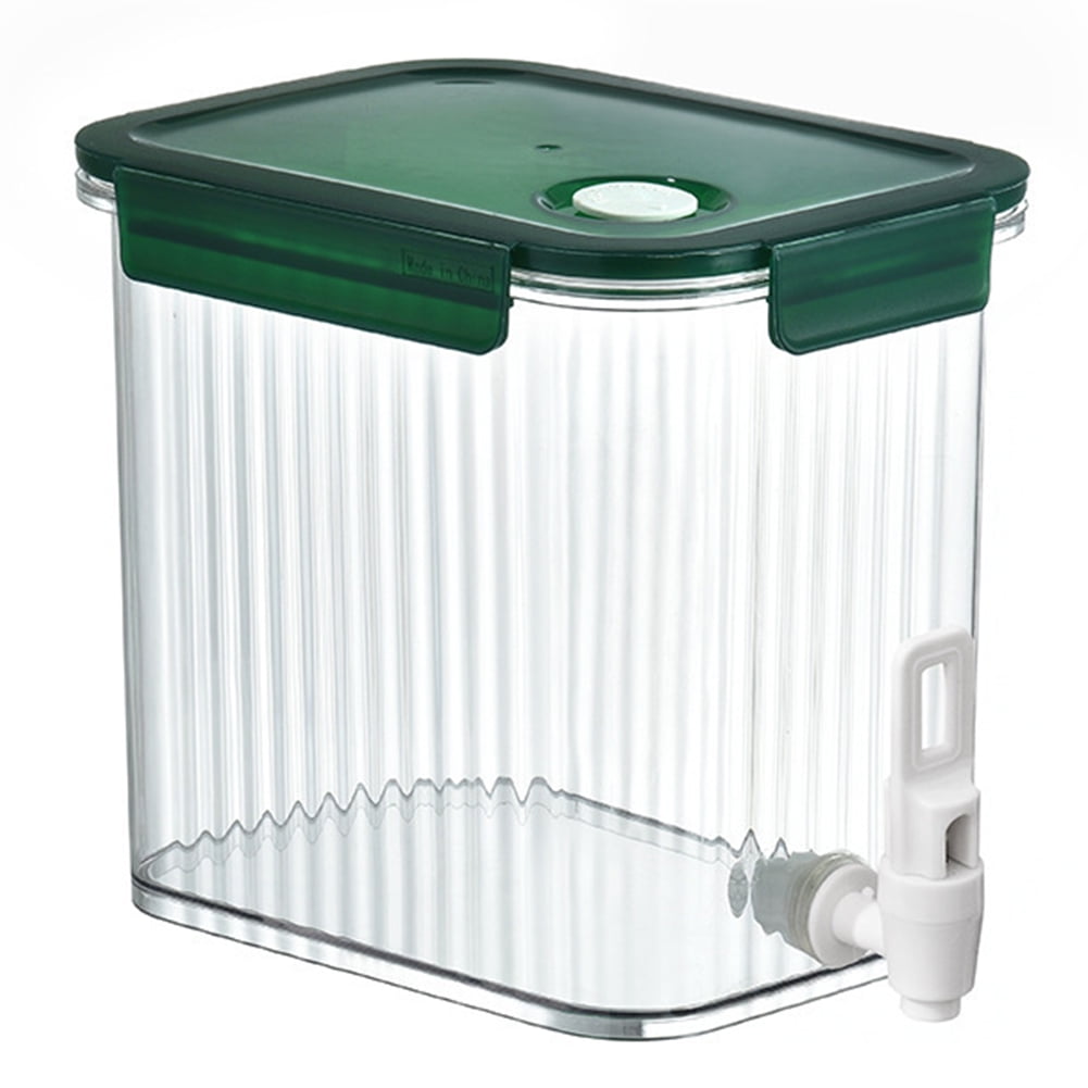 Yucurem 3.5L Clear Fridge Drink Dispenser With Spigot For Home Kitchen ...