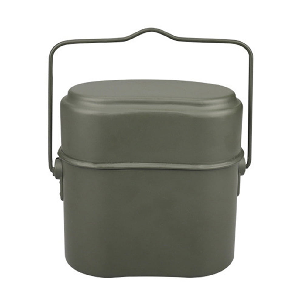 Yucurem 3 In 1 Mess Kit Heat Resistant Handle Lunch Box For Camping ...