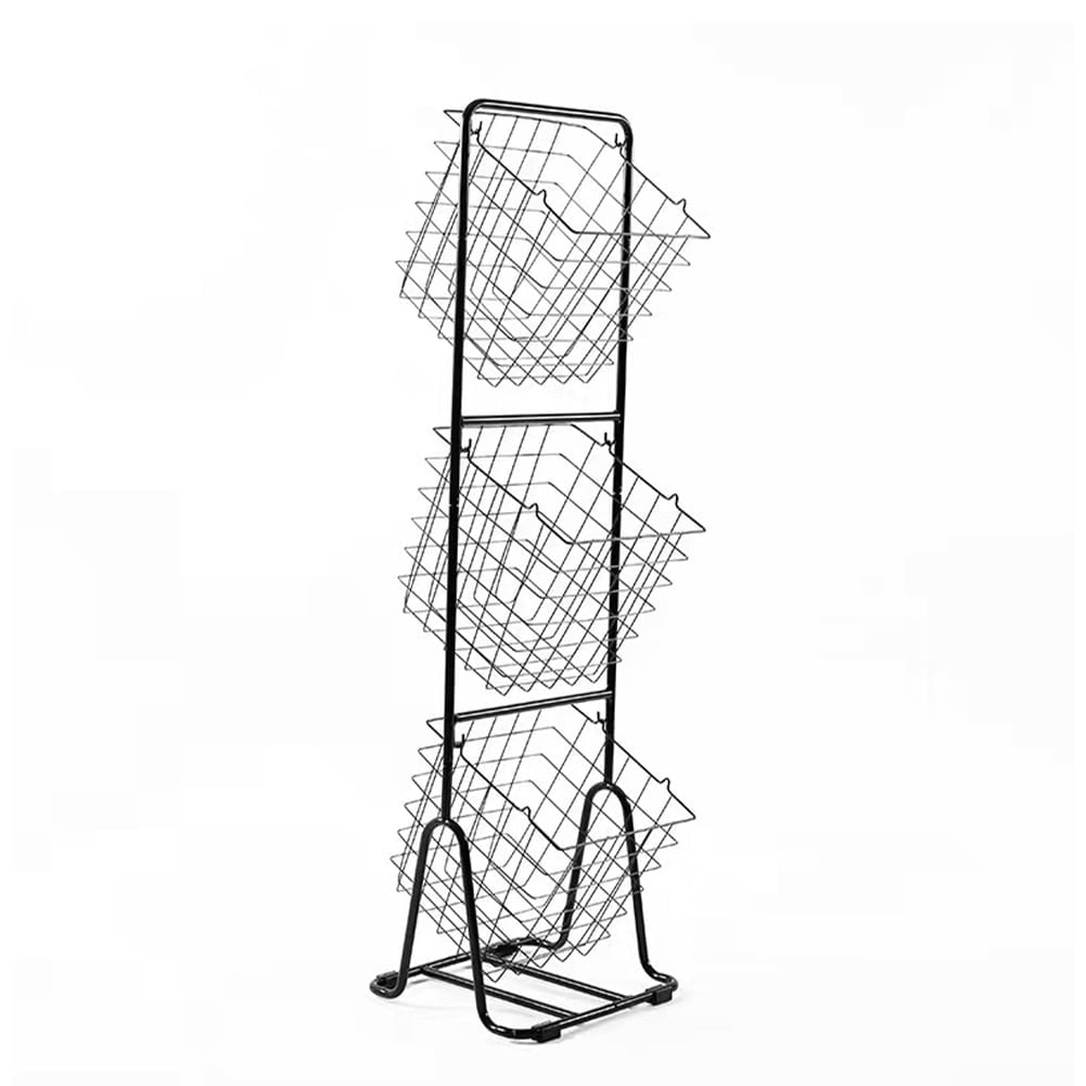 Yucurem 3-Tier Wire Fruit Basket Stand, Snack Vegetable Storage ...