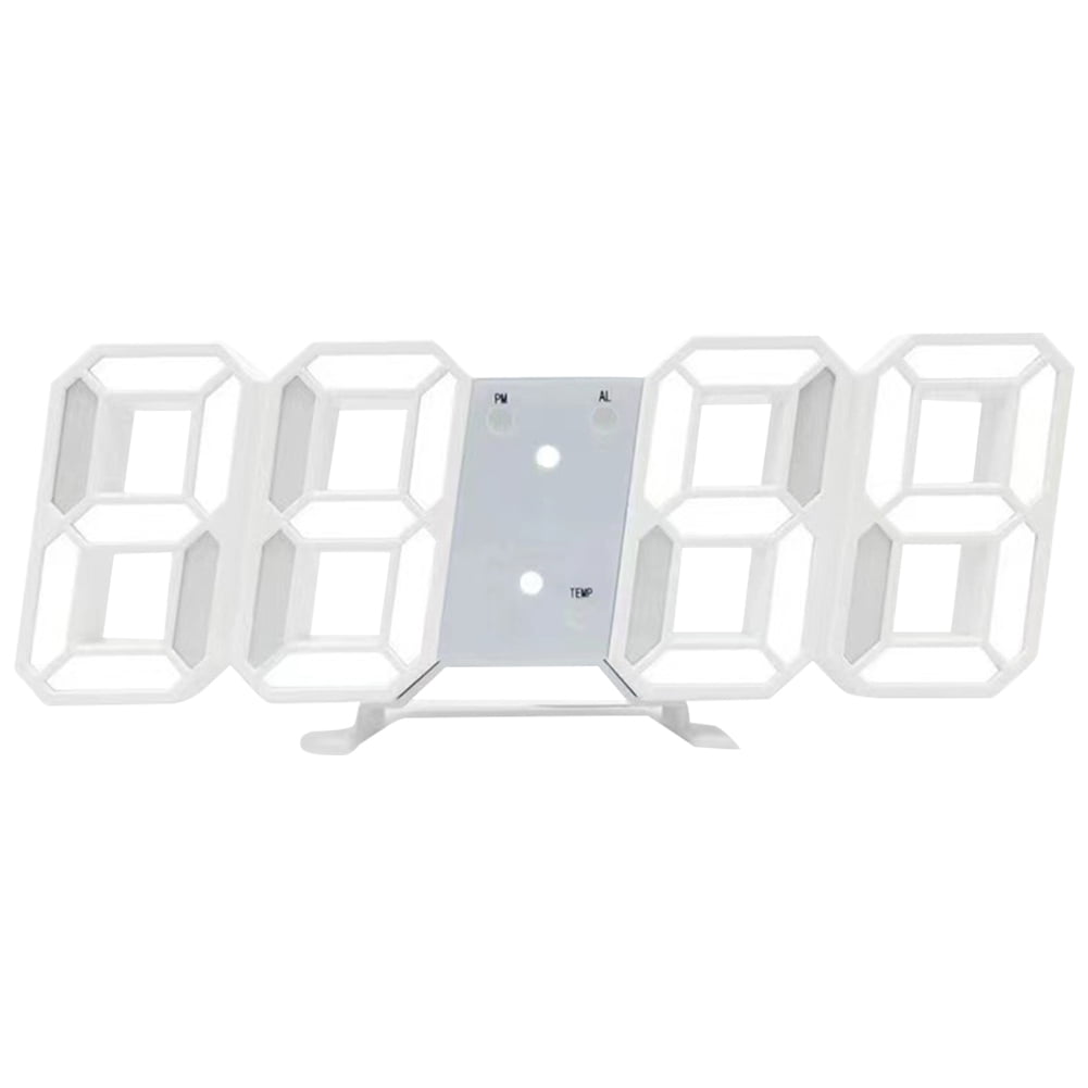 Yucurem 3D Led Digital Wall Clock Auto Adjustable Brightness Usb ...