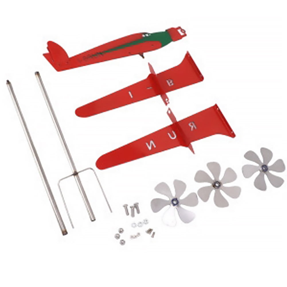 Yucurem 3D Plane Wind Direction Indicator Anti-corrosion Wind Rotator ...