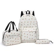 Forestfish 3Pcs Daisy Girl's Backpack Set with Lunch Box & Pencil Case ...