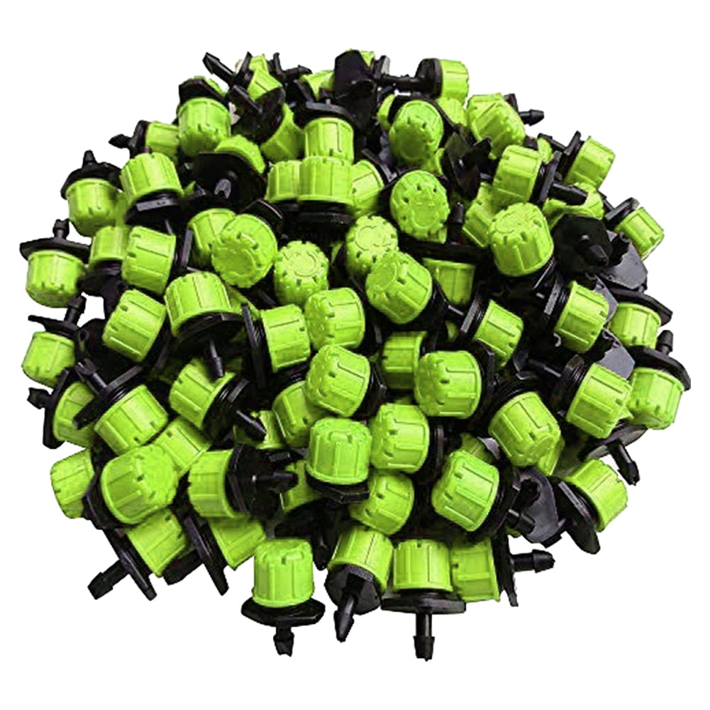 Yucurem 500Pcs 1/4 Inch Adjustable Drip Irrigation Emitters for ...