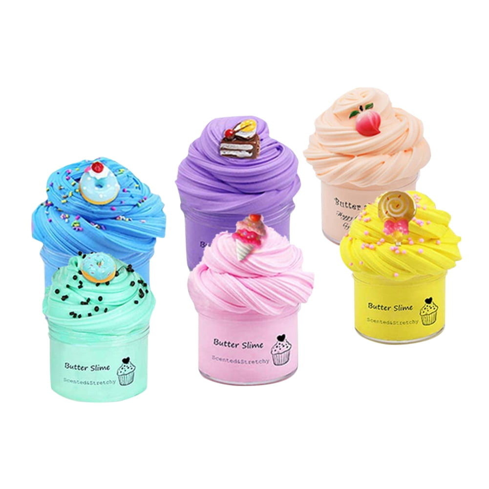 Yucurem 6 Colors DIY Butter Slime Best Gifts Slime Cup Toy for Boys ...
