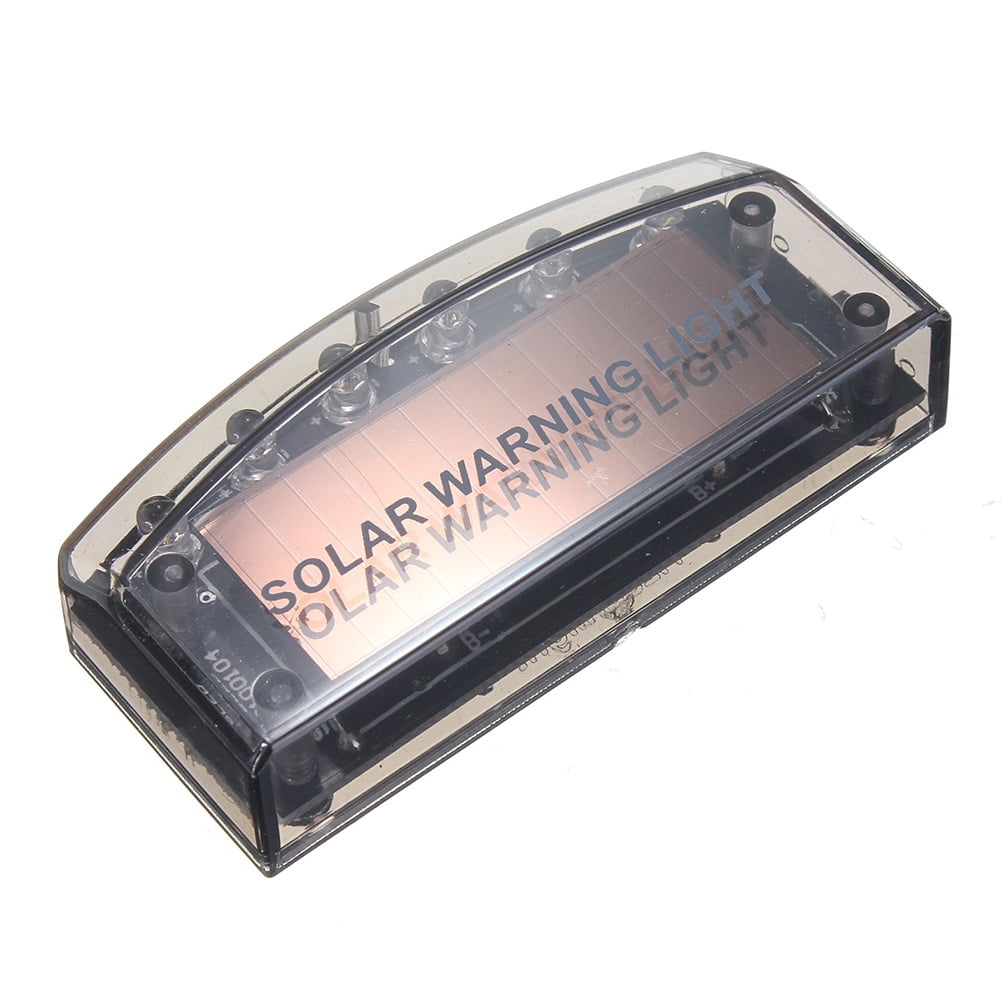 Yucurem 6 Led Car Dummy Alarm Warning Light Solar Car Anti-theft Fake ...