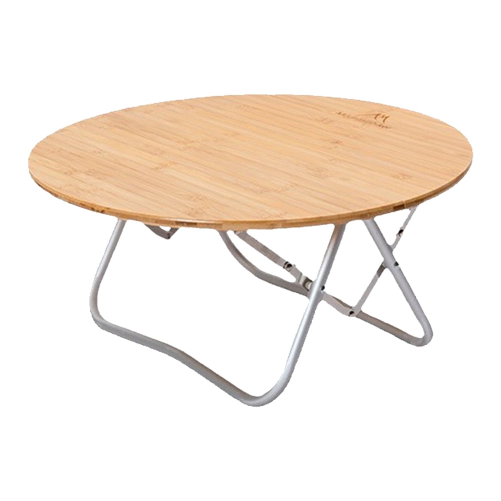 Yucurem Bamboo Outdoor Camping Folding Table Round Camp Table for ...