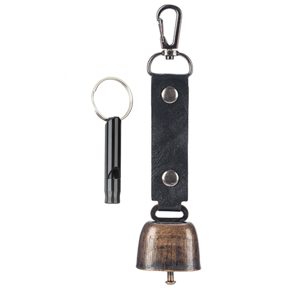Yucurem Bear Bell with Emergency Whistle Set Loud Bear Bell for Bear ...