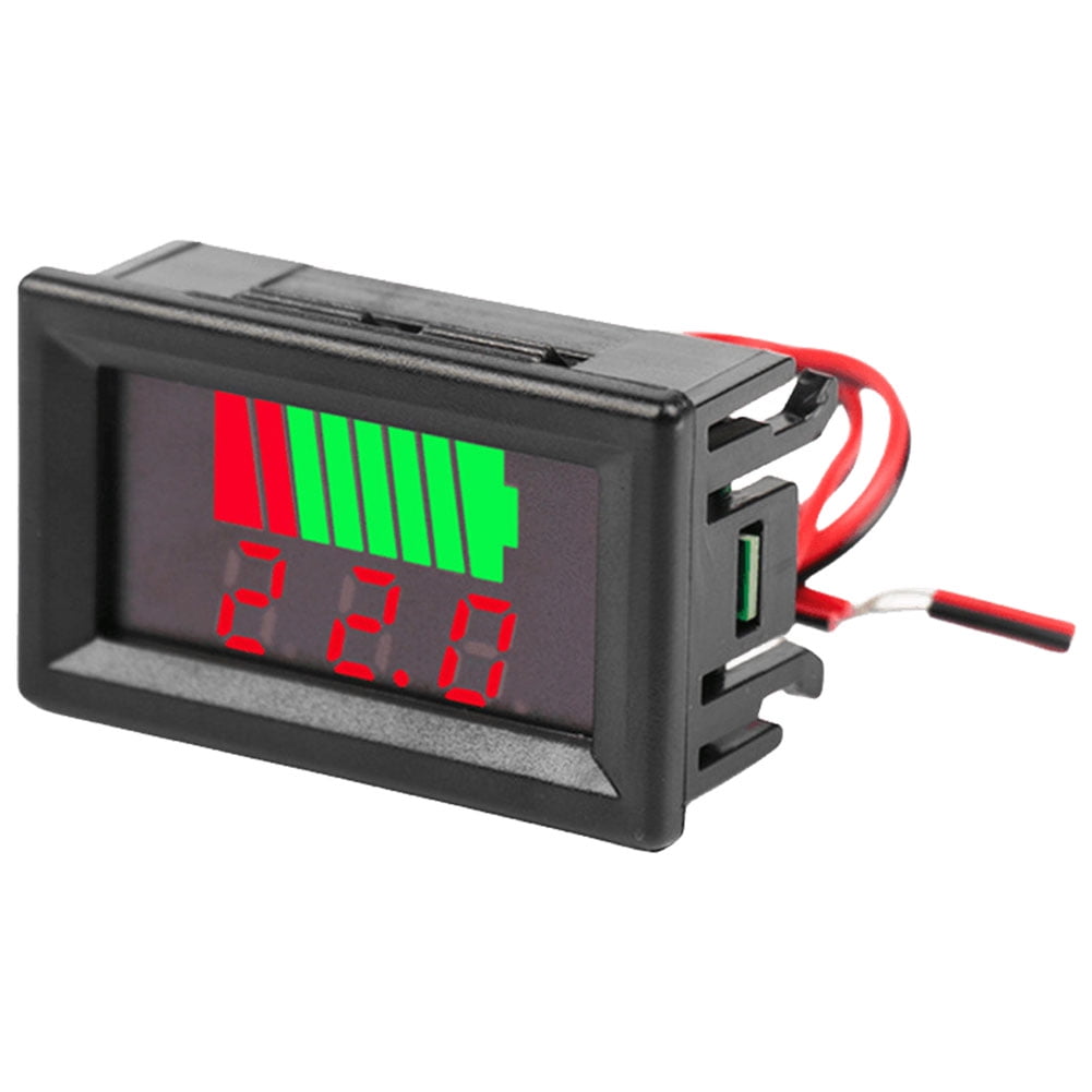 Yucurem Car Battery Charge Level Indicator Volt Gauge Meter Auto ...