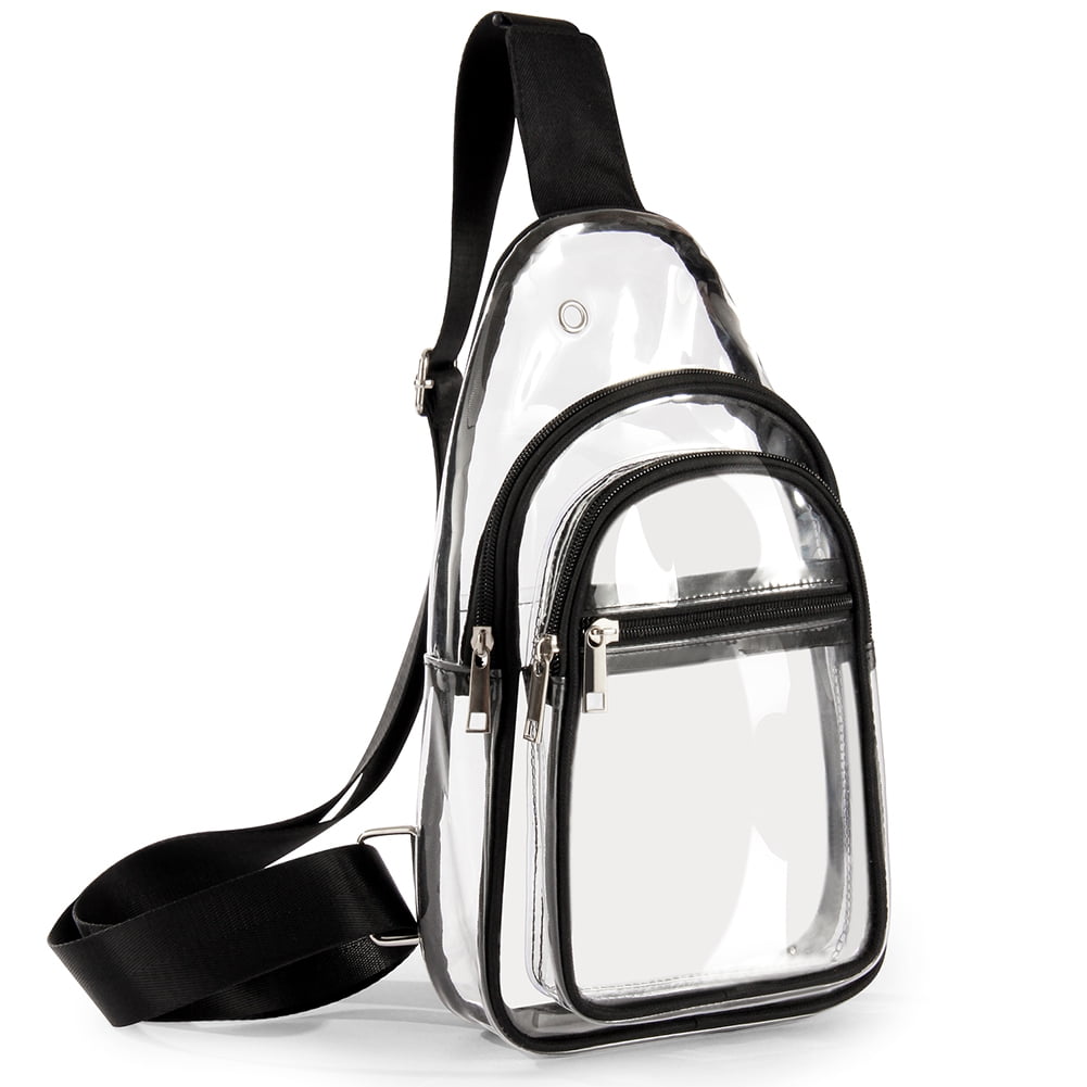 Yucurem Clear Pvc Crossbody Bag Stadium Approved Chest Pack Headphone ...