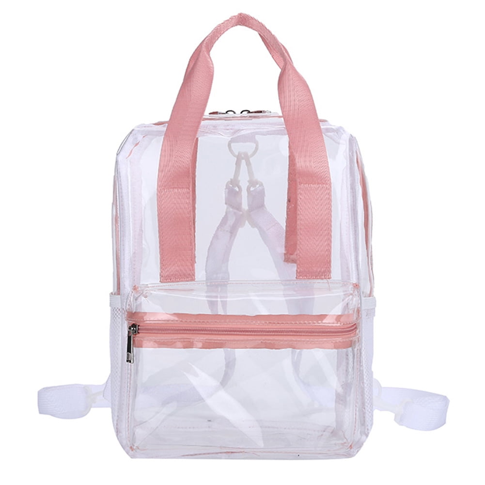 Yucurem Clear Waterproof Backpack, Candy Color PVC Schoolbag for School ...