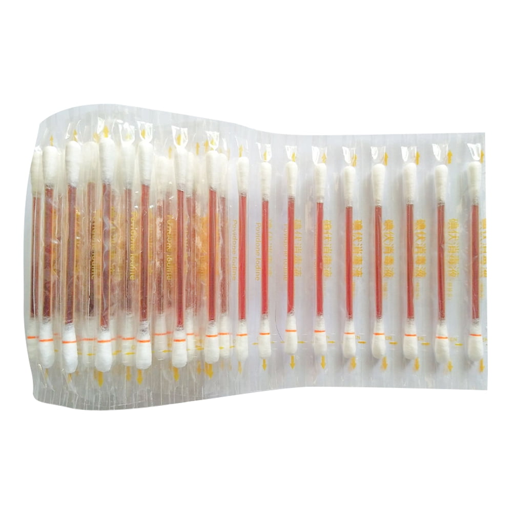 Yucurem Disposable Cotton Stick First Aid Medical Iodine Disinfected ...