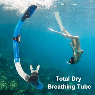 Scuba Diving Dive Dry Top Straight Snorkel with Purged Valve (Black ...
