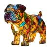 Yucurem Dogs Desk Light, Bulldog Stained Lamp, 5.9" Resin Night Lights ...