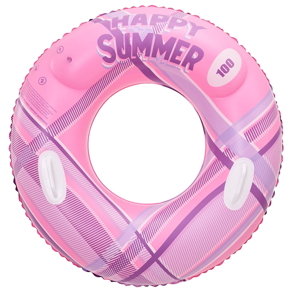 Yucurem Double Airbag Swim Ring with Handle, Blow Up Pool Floating ...