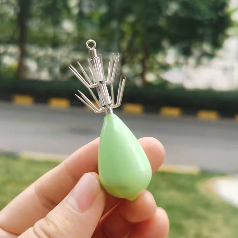 Yucurem Double-Layer Luminous Swivel Squid Hooks Glowing Octopus ...