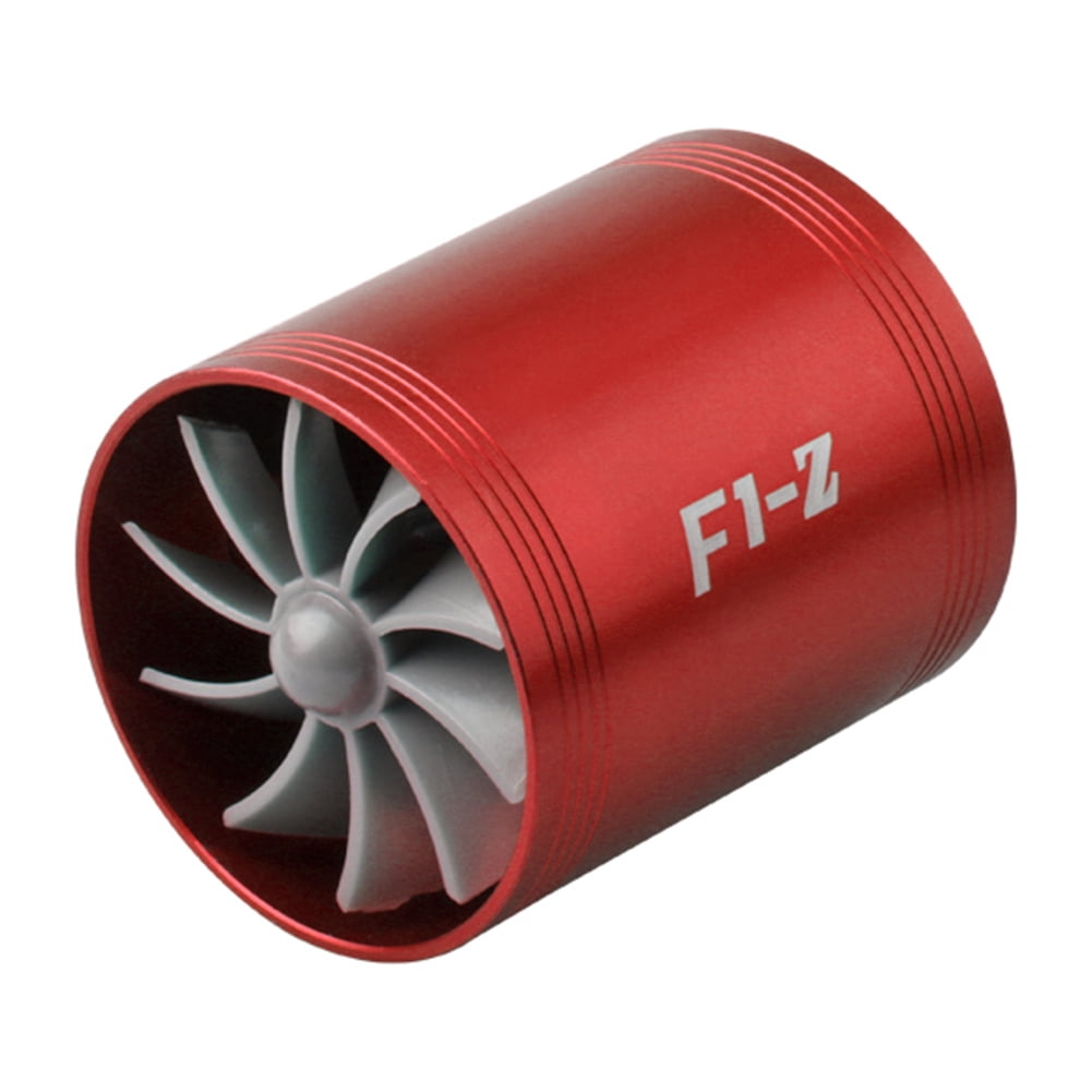 Yucurem F1-Z Car Air Intake Double Turbine Refit Turbo Gas Fuel Oil ...