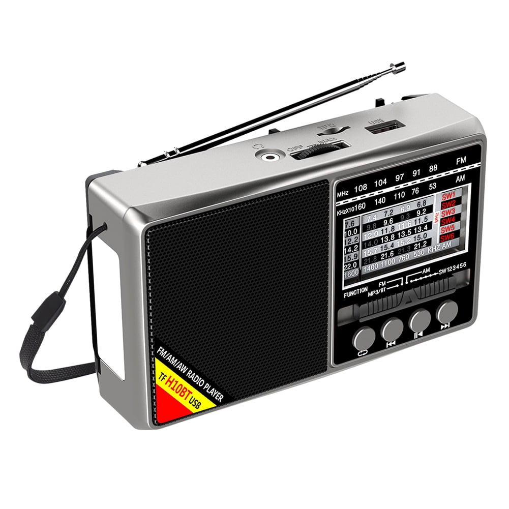 Yucurem Fm/am/sw Full Band Portable Radio Battery Operated Radio for ...