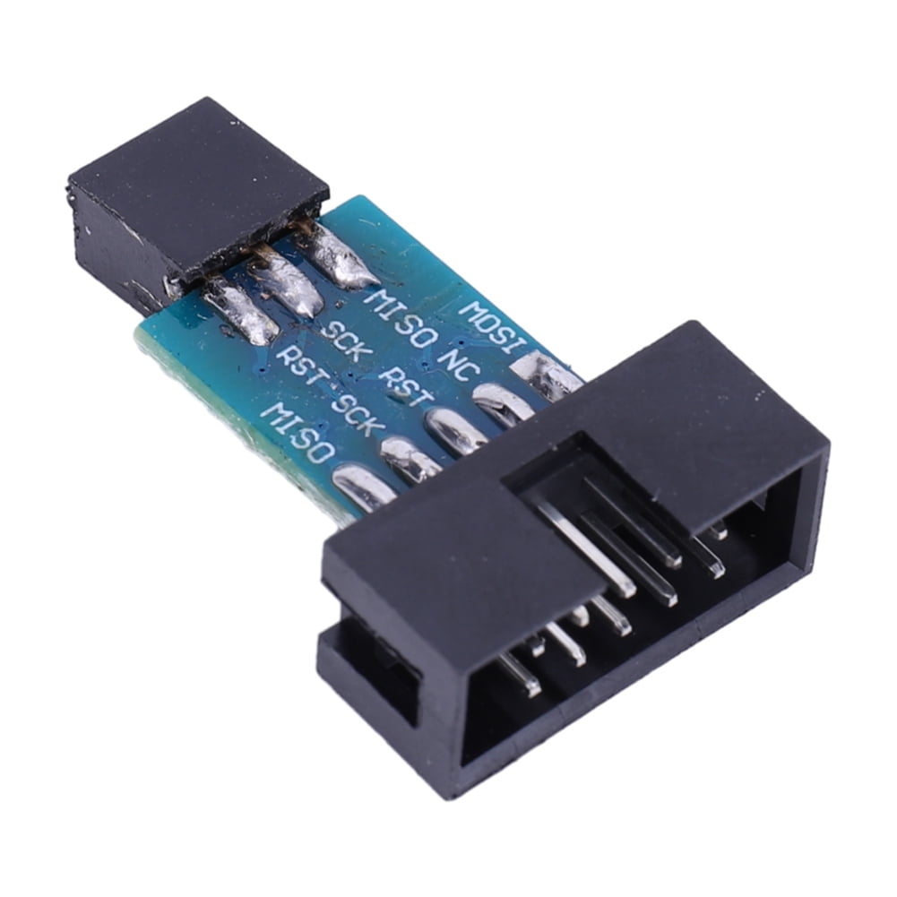 Yucurem For Avrisp Usbasp Stk500 10pin To 6pin Isp Adapter Board For Arduino Board
