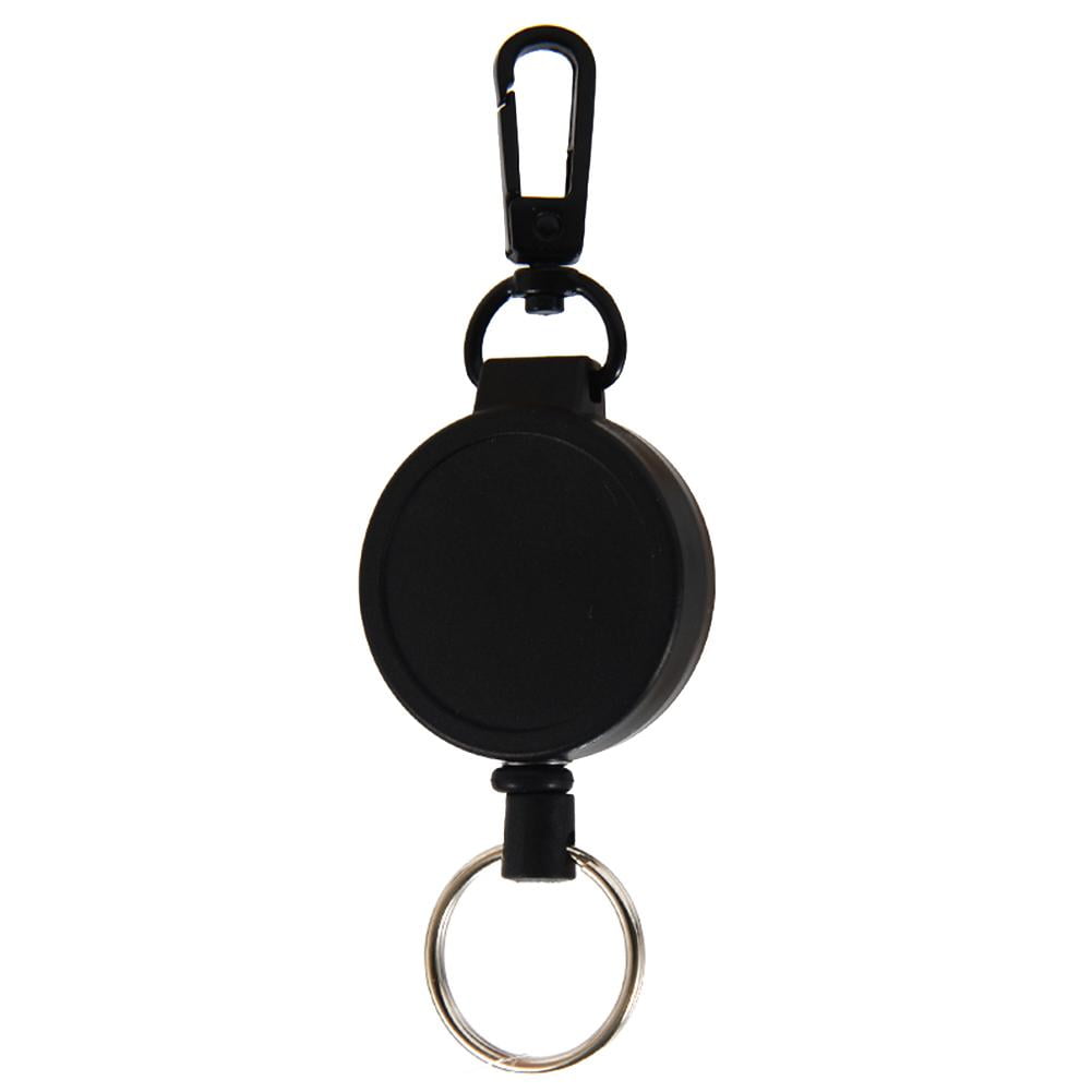 Yucurem Keychain Retractable Badge Holder with Steel Wire Rope Badge ...
