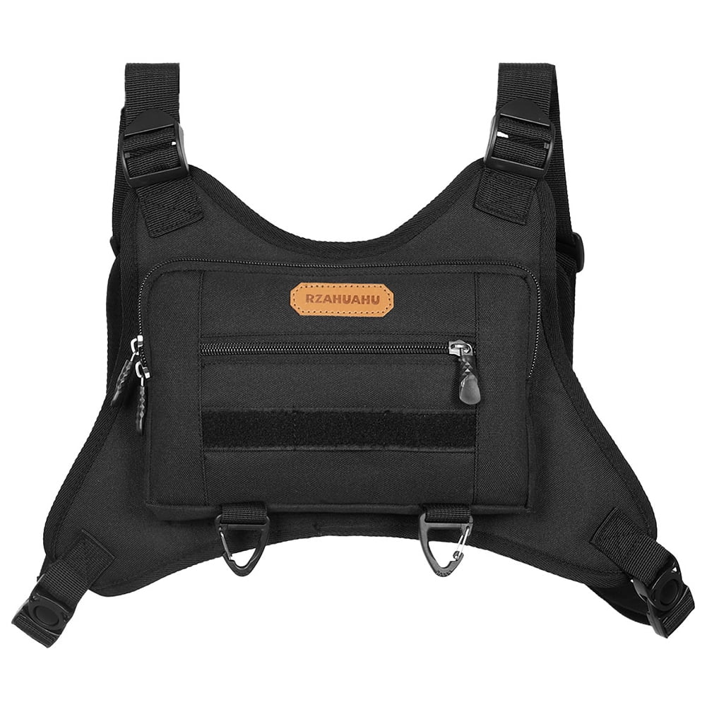Yucurem Multi-Pockets Chest Bag, Adjustable Strap Running Vest Bag ...