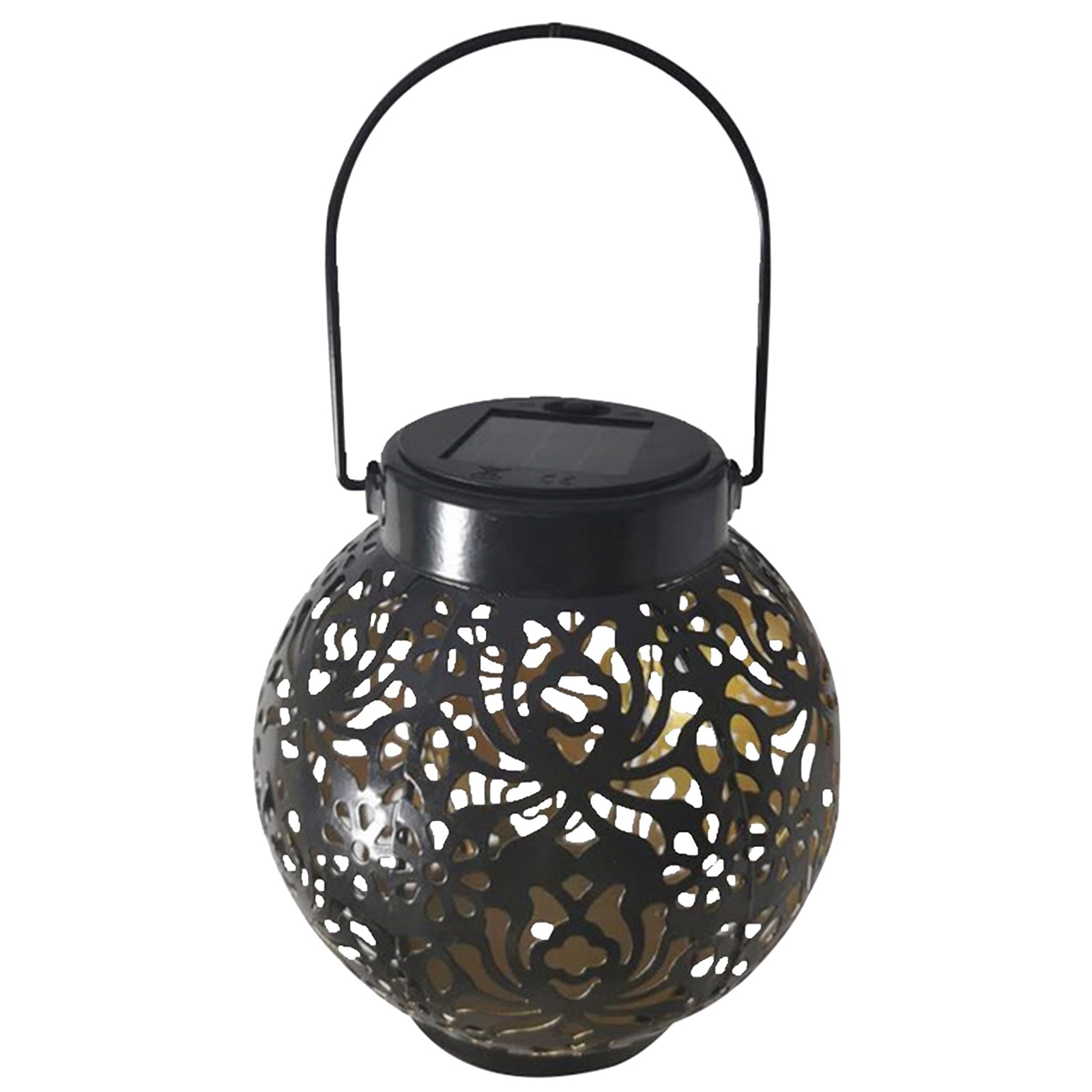 Yucurem Outdoor Solar Iron Light, Waterproof Hollow LED Projection Lamp ...