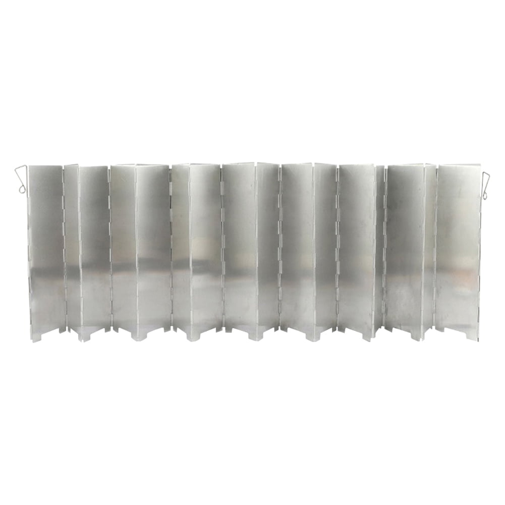 Yucurem Outdoor Stove Wind Shield 16 Plates Camping Stove Windscreen ...
