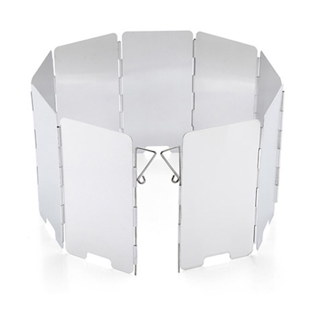 Yucurem Outdoor Wind Shield Picnic Stove Windproof Screen 9 Plates with ...