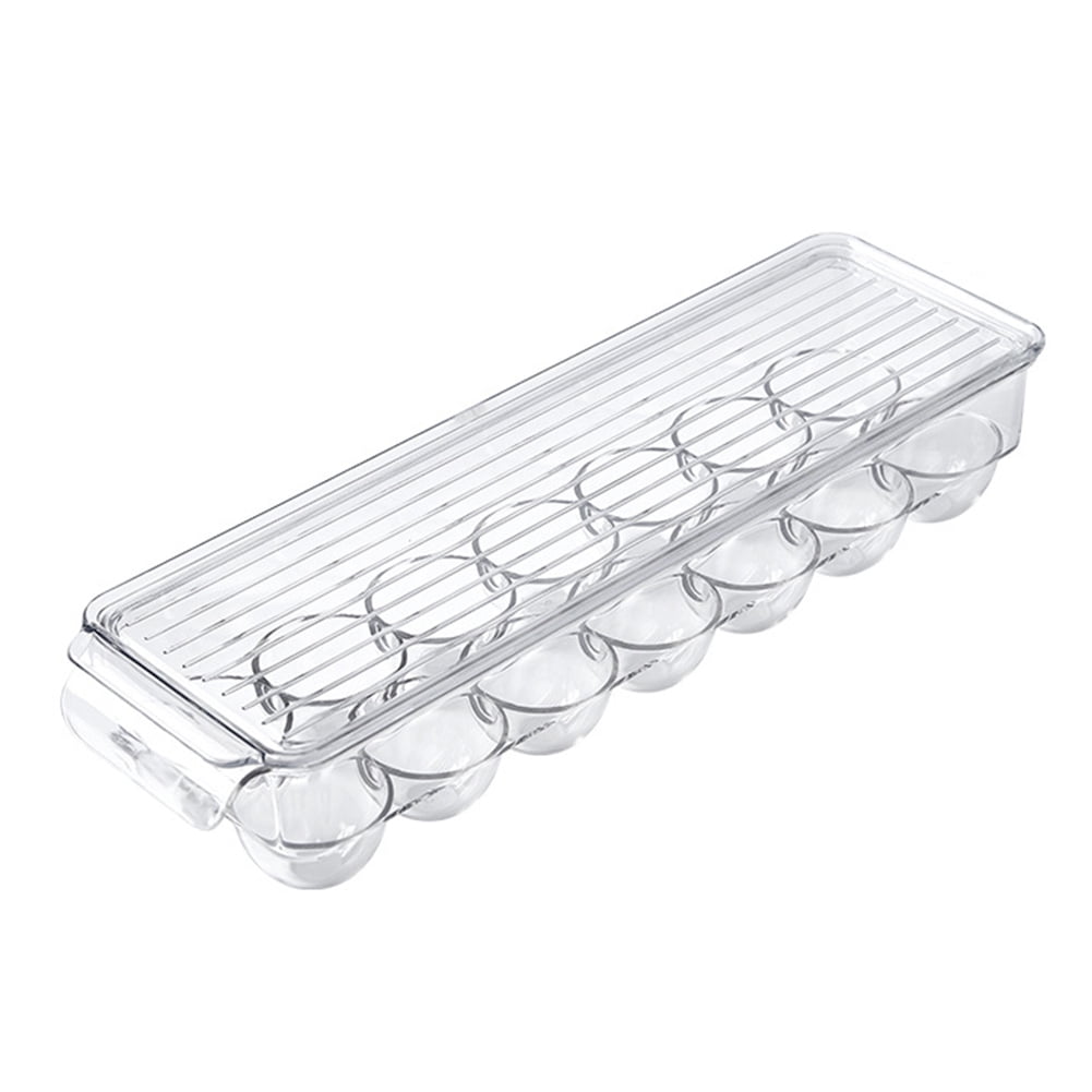Yucurem Refrigerator Egg Holder Egg Tray Egg Container Holds 14 Eggs ...