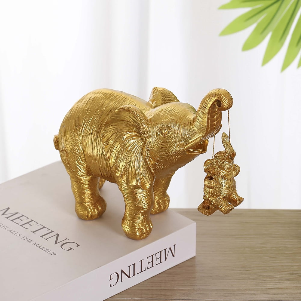Yucurem Resin Animal Elephant Sculpture Brings Good Luck Wealth ...