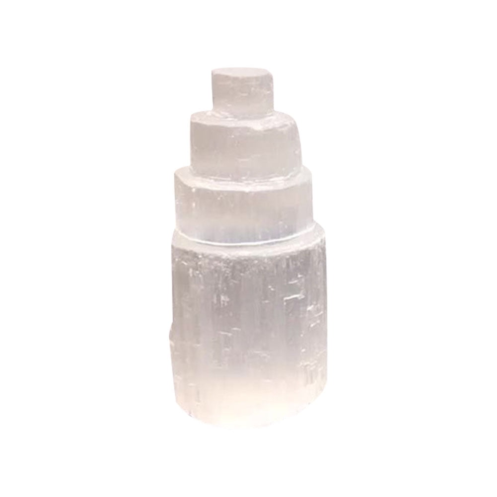 Yucurem Selenite Tower Lamp Quartz Crystal Ornaments Craft Reiki ...
