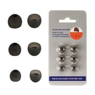 COOLHOOD Soft Silicone Ear Tips Noise Isolation Rubber Replacement ...