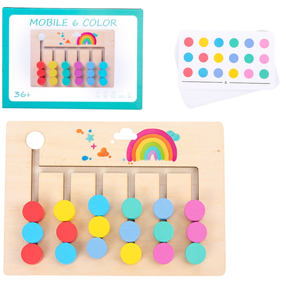 Yucurem Slide Color and Shape Matching Early Educational Wooden Toys ...