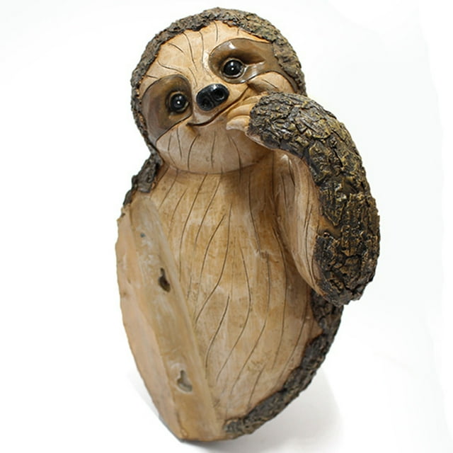 Yucurem Sloth Tree Hugger Adorable Tree Sculpture Resin Cute Realistic ...
