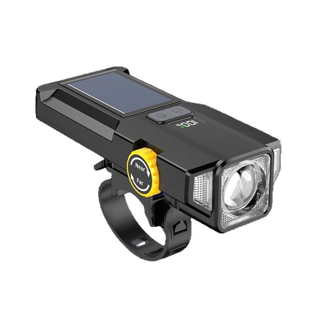 Yucurem Solar Headlight for Night Riding, Usb Rechargeable Headlight ...