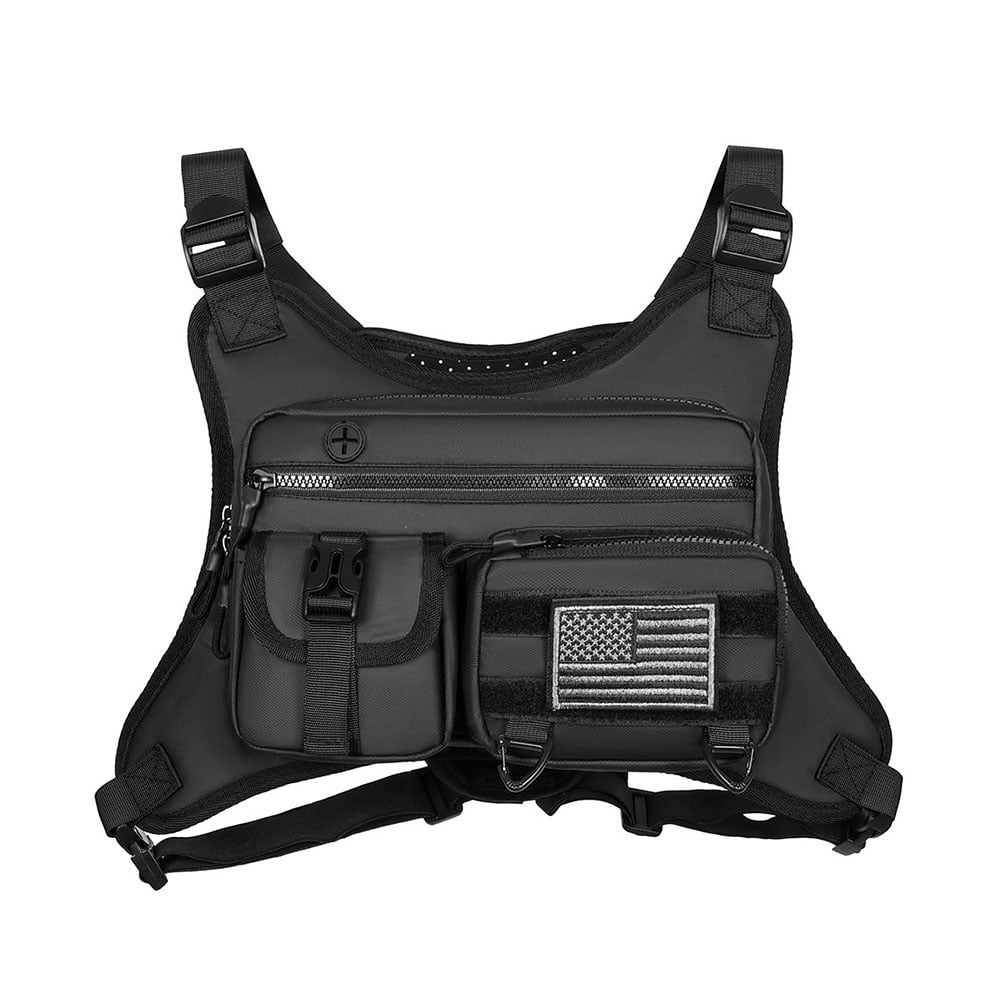 Yucurem Sports Chest Bag with Adjustable Strap, Multi-Pockets ...