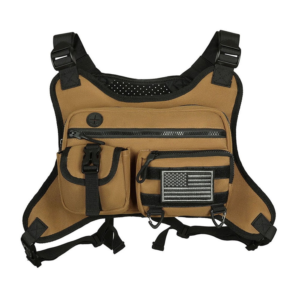 Yucurem Sports Chest Bag with Adjustable Strap, Multi-Pockets ...