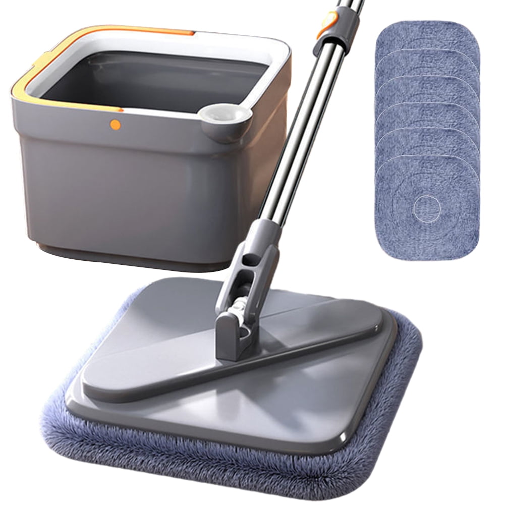 Yucurem Square Mop Water Separation 360 Rotating Spin Mop Self-Cleaning ...