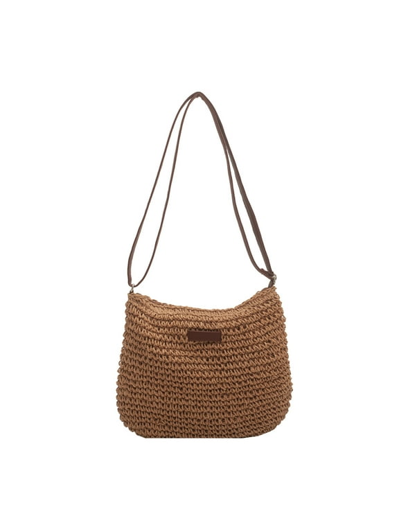 ZGAD Elegant Handmade Straw Woven Women's Clutch - Summer Beach Travel ...