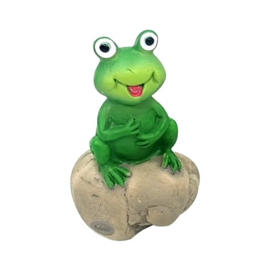 SPI Large Outdoor Metal Decor Yard Art - Frog Family with Wagon Planter ...