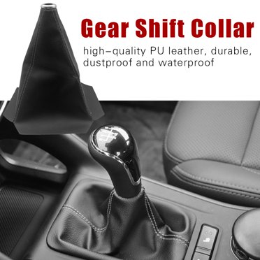 Mr Gasket Black Rubber Manual Transmission Shift Boot with Chrome ...