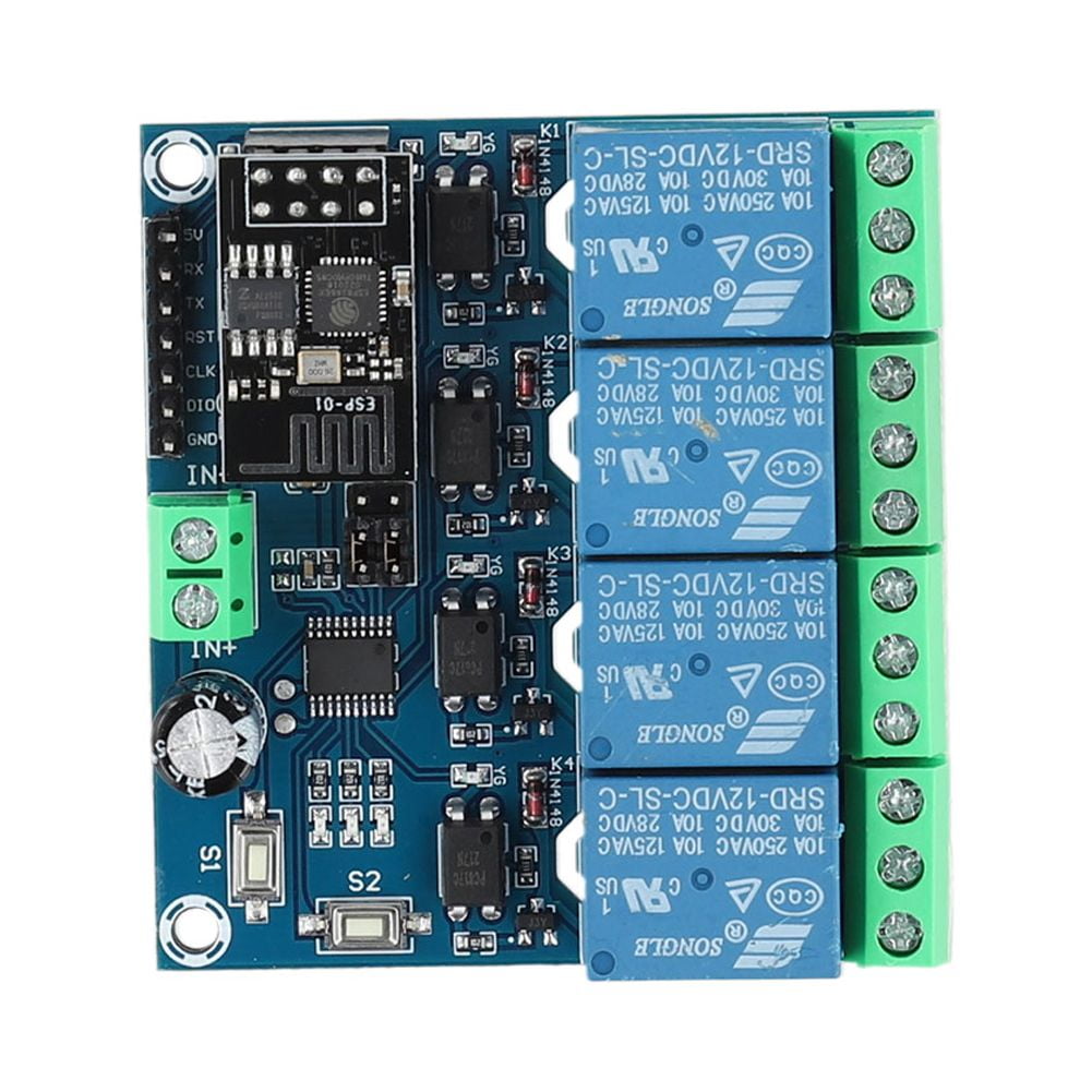 Yucurem Wifi Relay Module 5v 12v Esp8266 Wifi Control Relay Board For Arduino 4s