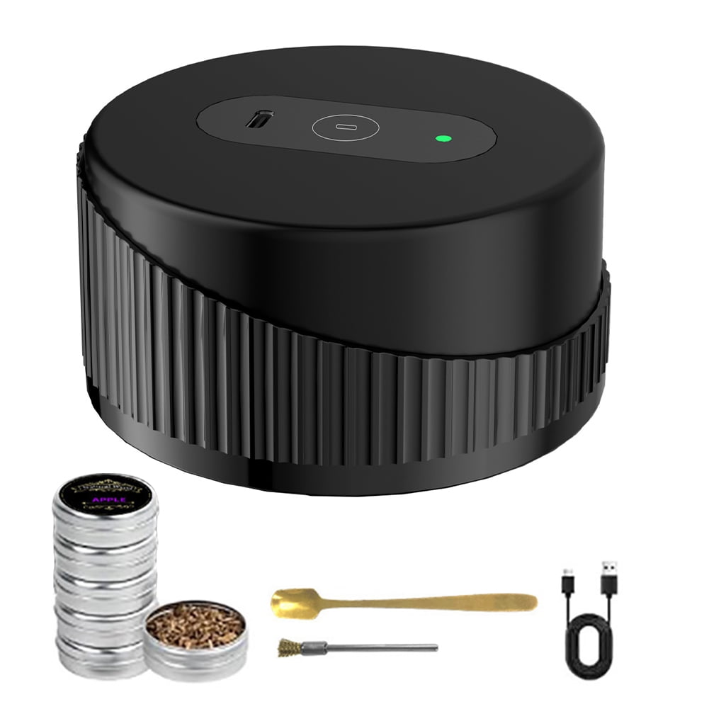 Yucurem Whiskey Smoker Kit, lectric Cocktail Smoker Kit with 6 Flavors ...