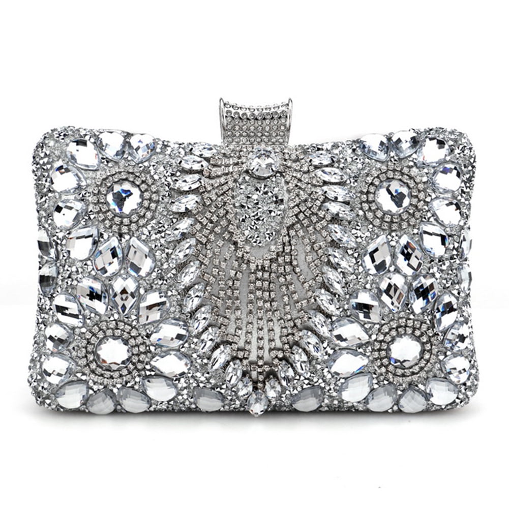 Yucurem Women Diamonds Evening Bags Rhinestones For Parties Wedding ...