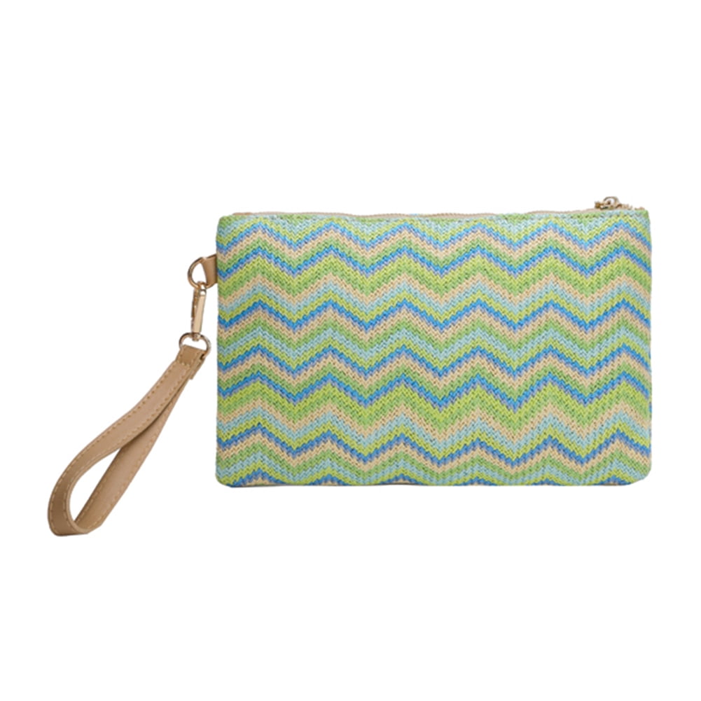 Yucurem Women Envelope Bag Colourful Hand-woven Beach Clutch Bag for ...