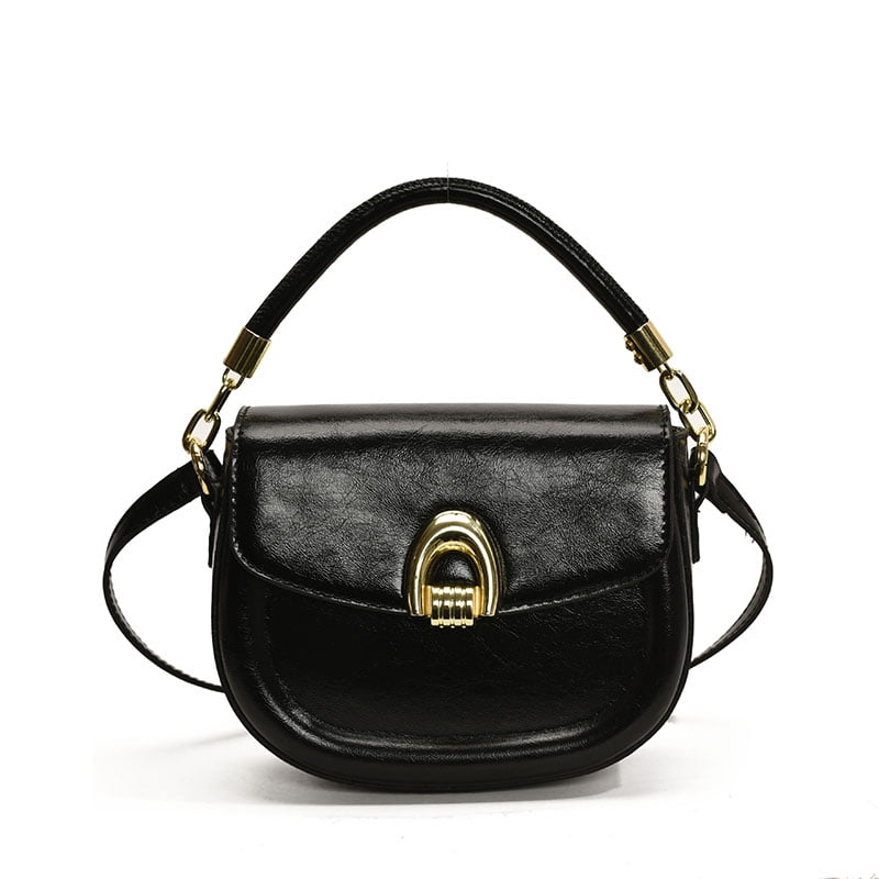 Yucurem Women Simple Top Handle Bag Solid Color Female Travel Work ...