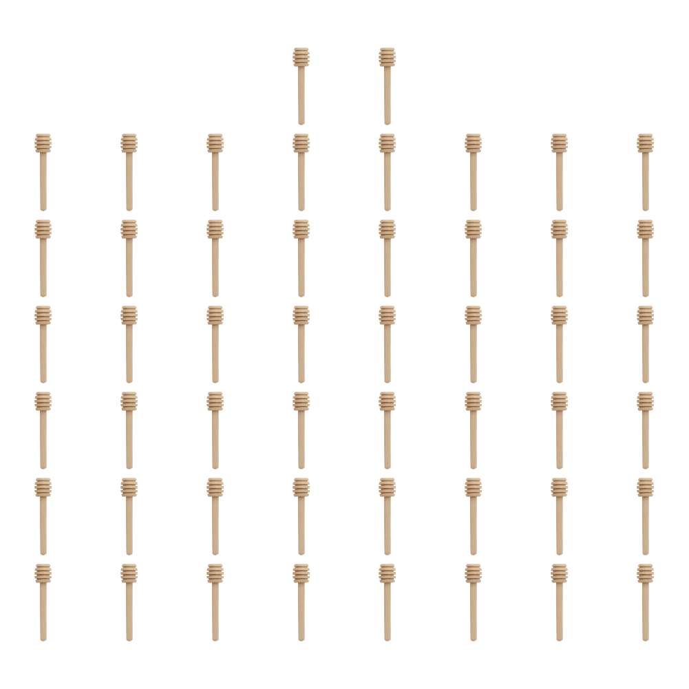Yucurem Wooden Honey Dipper Stick 50Pcs, 3.3 inch Honey Comb Stick ...