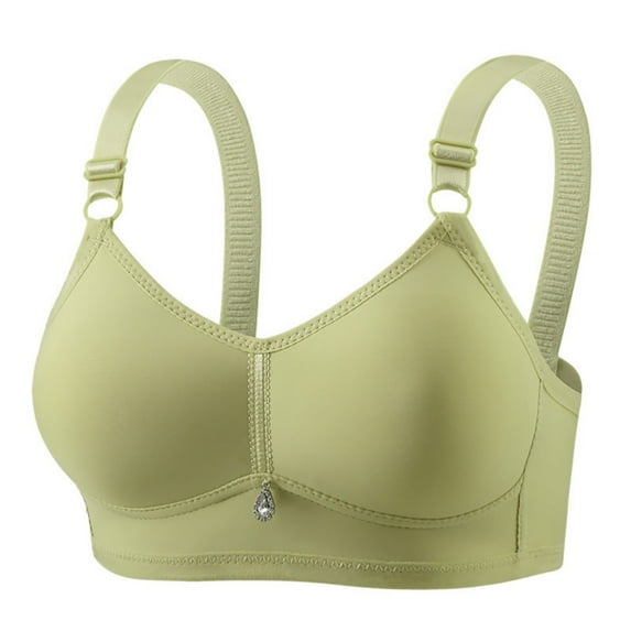 YueHuiYing Comfortable Seamless Full Coverage Bra for Women Wireless ...