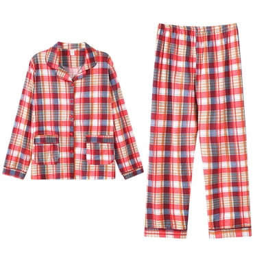YueHuiYing Mens Ultra Soft Pajama Set, Warm Long Sleeve Prints ...